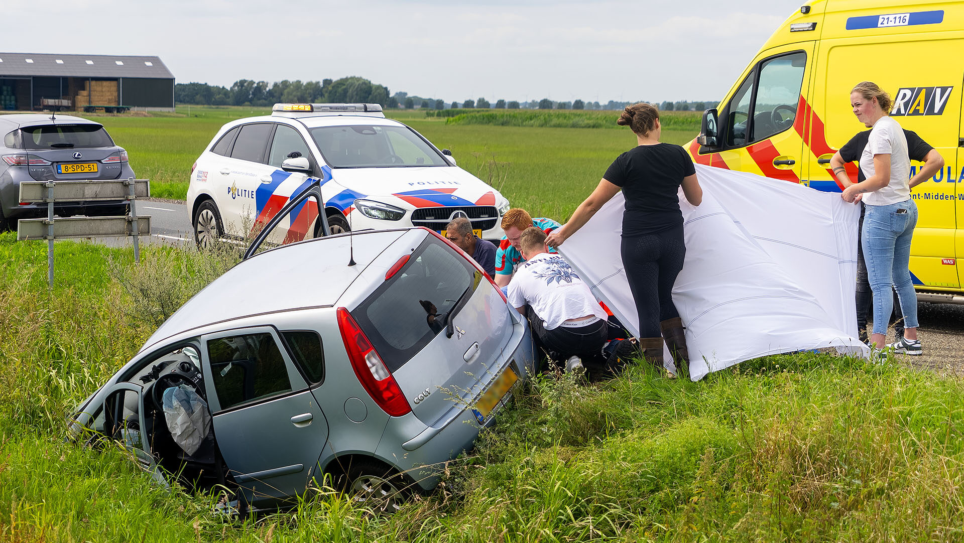 En weer was het raak op berucht kruispunt net buiten Oss - Ons Oss